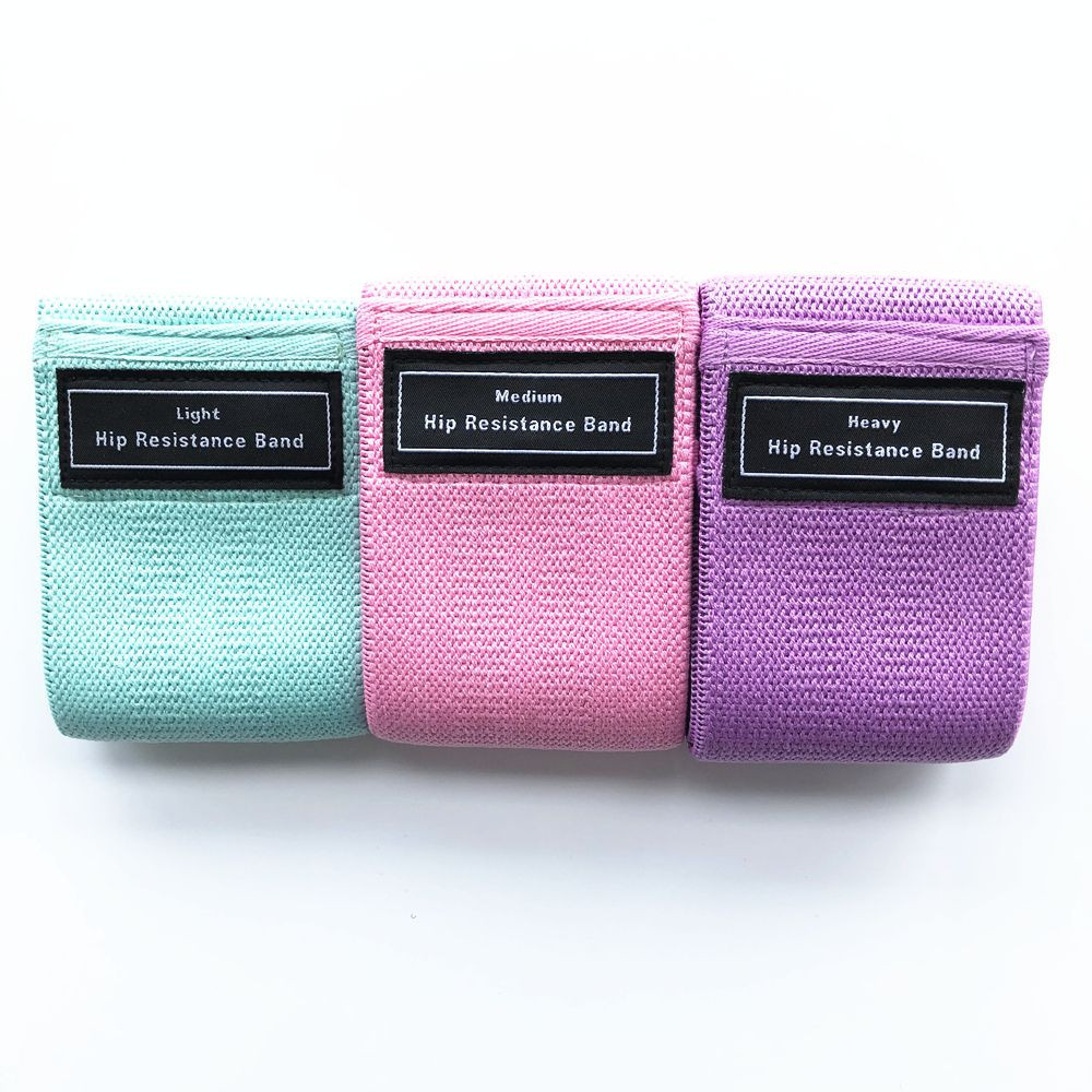Buy Home Gym Workout Fabric Fitness Long Hip Resistance Exercise Bands ...