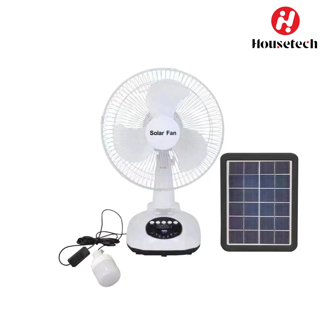 Buy Housetech Factory Solar Fan Ac Dc Solar Powered Multifunctional ...