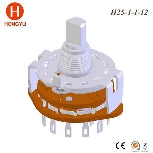 Buy Rotary Switches 2 Pole 8 Position Push Pull Switch from HongYu High ...