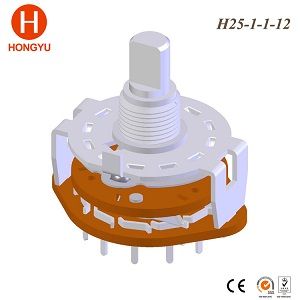 Buy Rotary Switches 2 Pole 8 Position Push Pull Switch from HongYu High ...