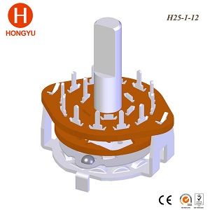 Buy Rotary Switches 2 Pole 8 Position Push Pull Switch from HongYu High ...