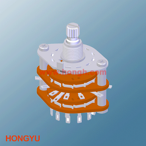 Buy Rotary Switches 2 Pole 8 Position Push Pull Switch from HongYu High ...