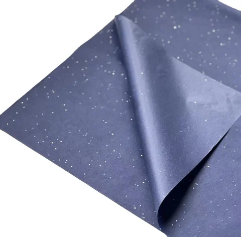 Buy 17gsm Dark Blue Silver Gemstones Factory Direct Tissue Paper ...
