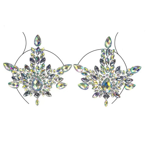 Buy 2023 New Style Waterproof Temporary Sticker Nipple Body Jewel ...