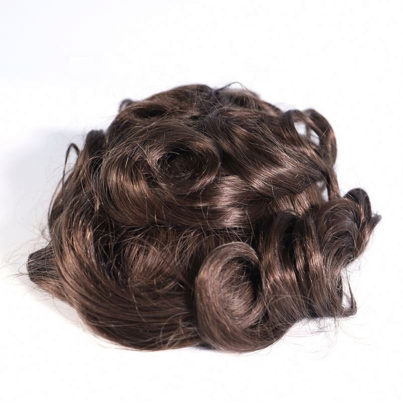 Buy 64# Transparent Pu Custom Toupee 100% Indian Remy Human Hair Toupee ...