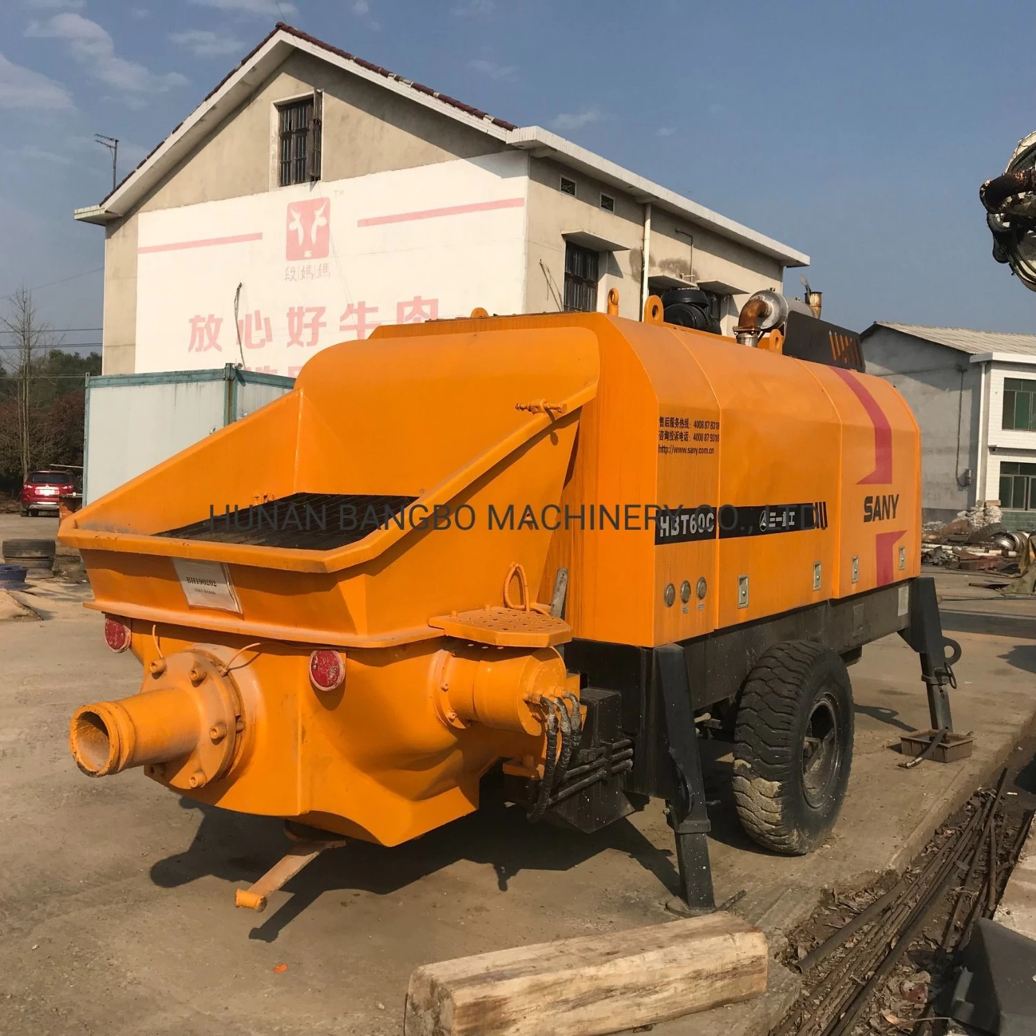 Buy 8mpa Portable Concrete Trailer Pump Diesel Mini Cement Beton Pump ...