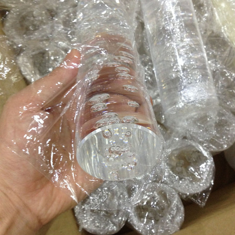 Buy Acrylic Bubble Rod Od15x1000mm Home Decor Pmma Clear Rods With ...