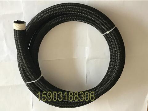 Buy An16 -16 16an 22mm Black Nylon Braided Hose Oil Cooler Hose Dry ...