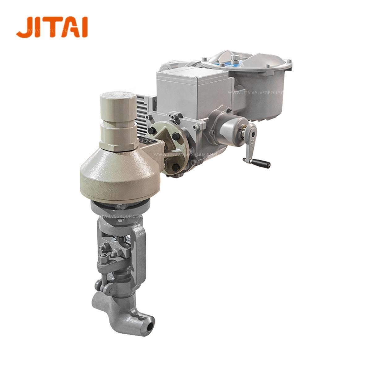 Buy Bonnetless Forged Steel Electric Operated Globe Valve (iso9001 ...