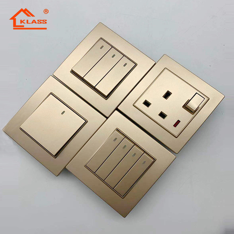 Buy British Standard Pc Wall Electric 2gang Switches from Wenzhou Sunny ...