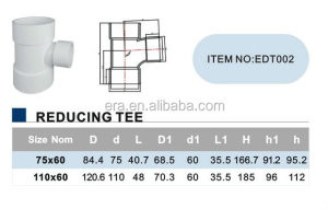 Buy China Manufacturer Pvc Drainage Fitting Downstream Tee Plastic Dwv ...