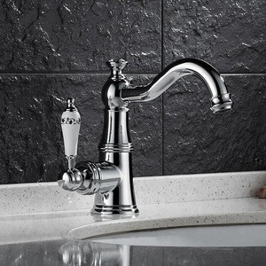 Buy Chrome Basin Faucet Swivel Lavatory Crane Euro Washroom Faucet Hot ...