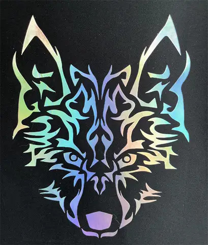 Buy Custom Reflective Heat Transfer Logo Laser Holographic Heat ...