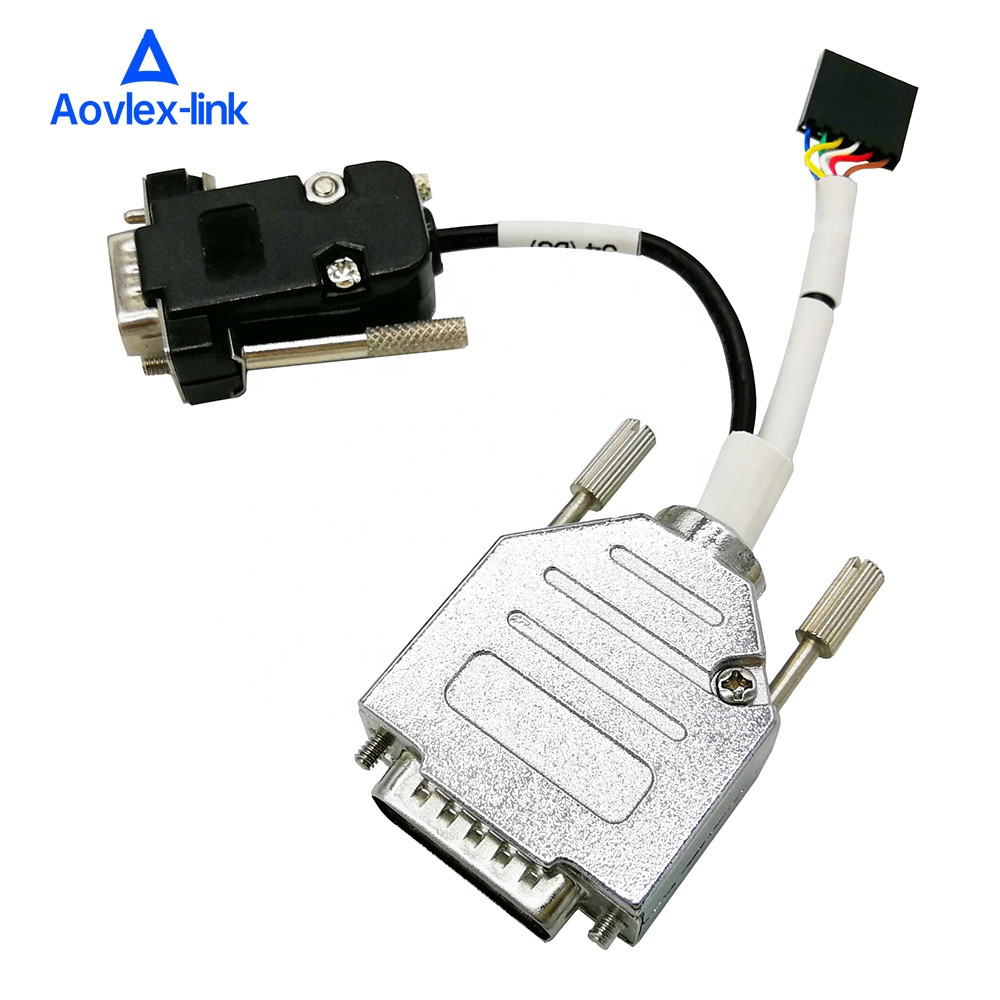 Buy D-sub Cable Db 26pin Connector Zinc Alloy Shell Splitter Adapter ...