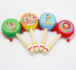Buy Df503 Colourful Percussion Instrument Cartoon Wooden Damroo Drum ...