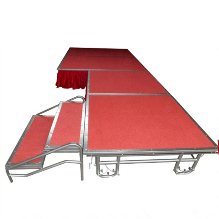 Buy Folding Portable Catwalk Stage Platform With Wheels Event Stage ...