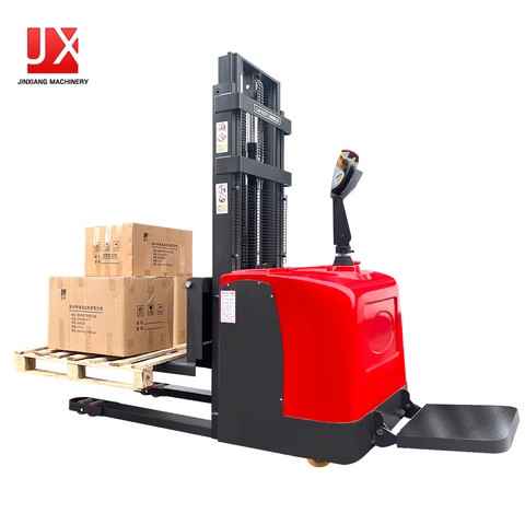 Buy Full Electric Pallet Portable Stacker Forklift Hand 1000kg Self ...