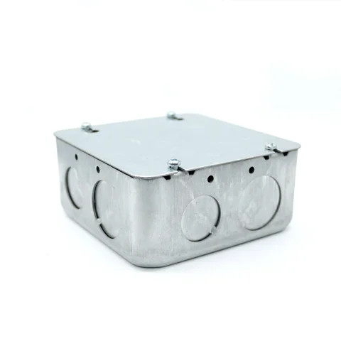Buy Galvanized Steel Flat Square Box Cover With Concentric 1/2 In And 3 ...