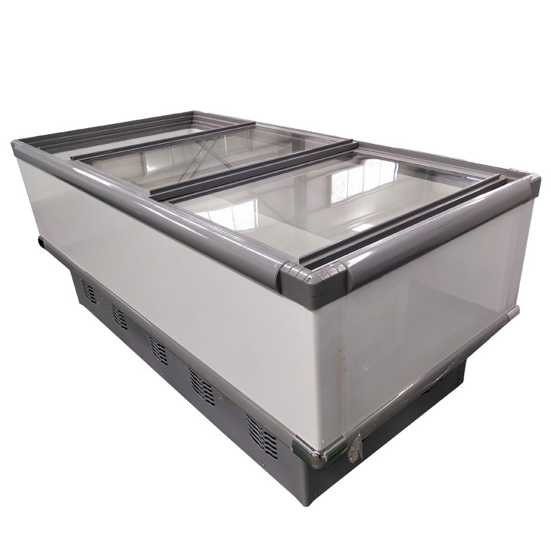 Buy Glass Door Ice Cream Display Showcase Supermarket Freezers ...