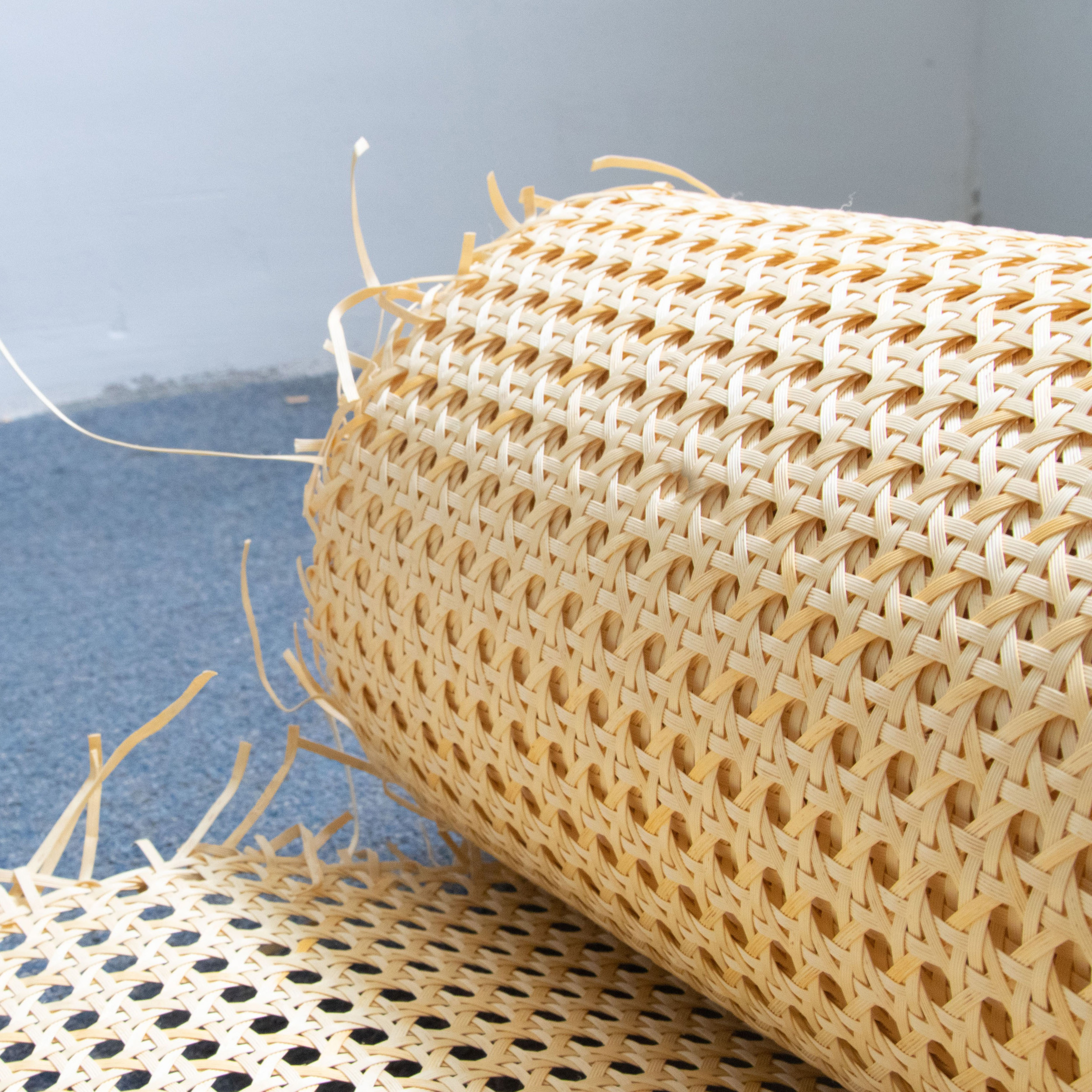 Buy High Quality Natural Mesh Rattan Cane Webbing Roll Woven Bleashed ...