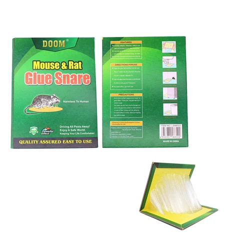 Buy High Strength Adhesive Mouse Glue Trap Pest Control Board For ...