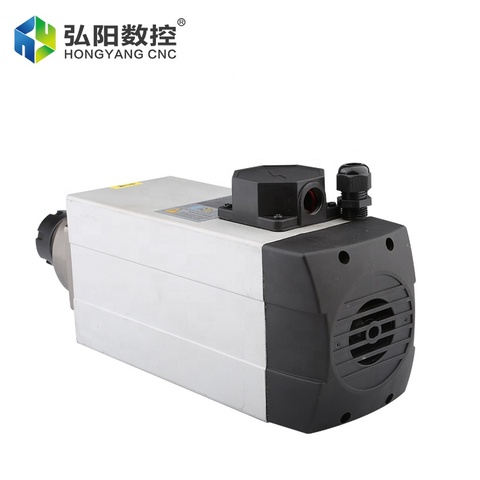Buy Hqd 6kw 220v 380v Cnc Router Spindle Motor Air Cooling Spindle ...