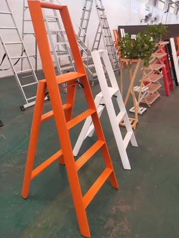 Buy Interior Folding Telescopic Aluminum Wide Step Ladder from ...
