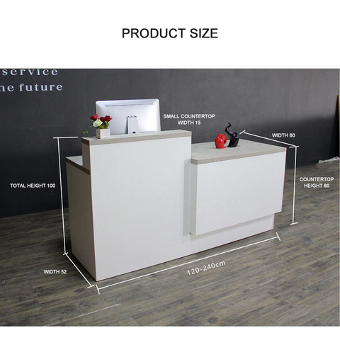 Buy Kainice Factory Simple Shop Counter Design Store Counter Wood White ...