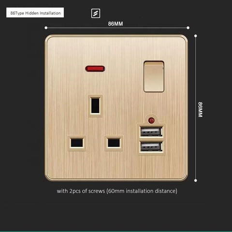 Buy Luxury Light Wall Switches Gold Uk Africa Mid East Electrical ...