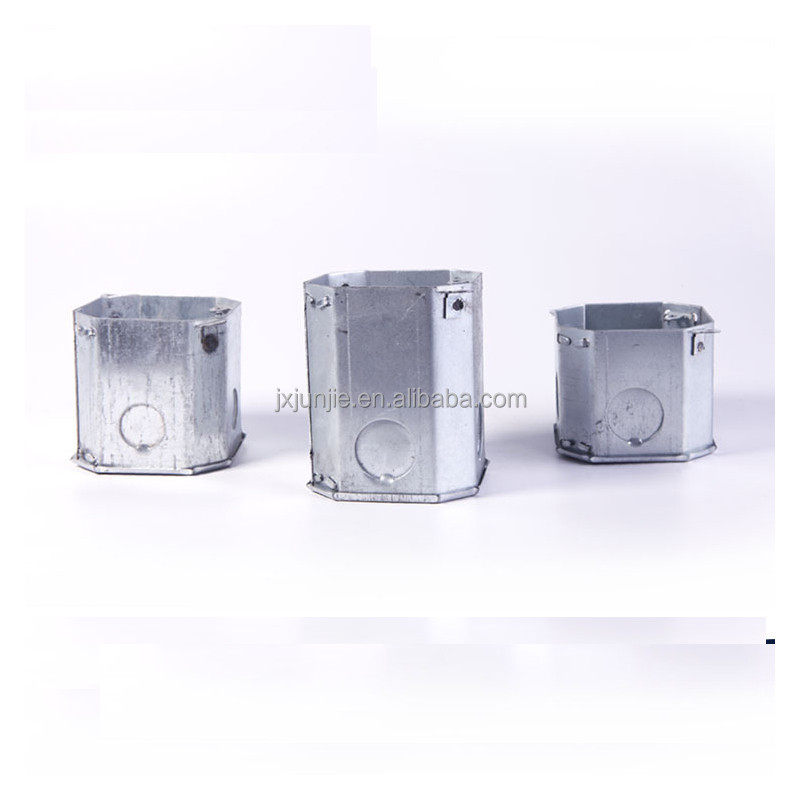 Buy Metal Galvanized Junction Boxes Octagonal Box Electrical Connector ...