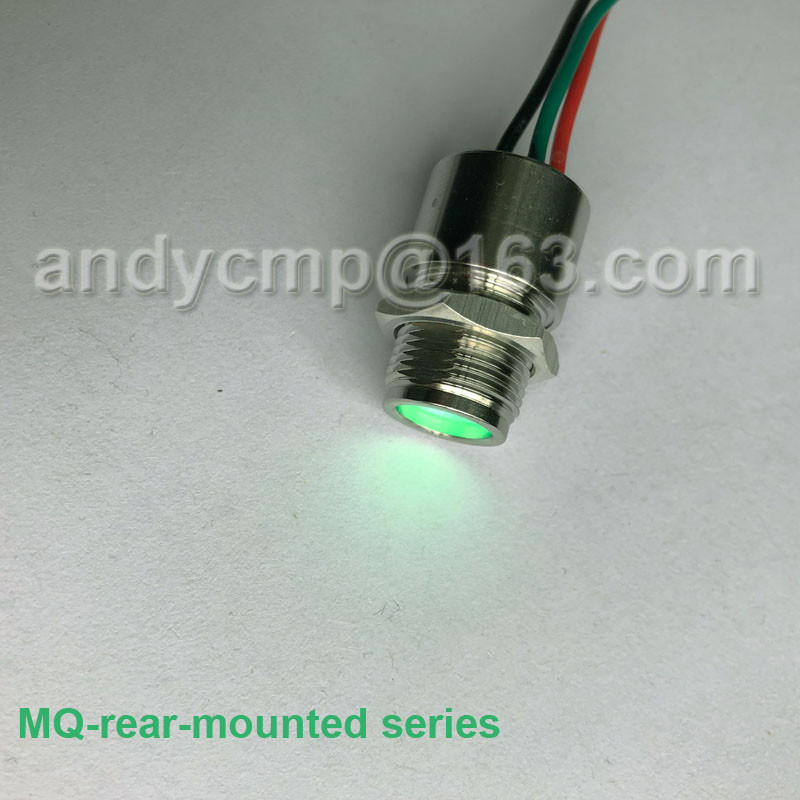 Buy Metal Panel Rear Mounted Waterproof Ip67 3v 5v 6v Dual Tricolor Red ...