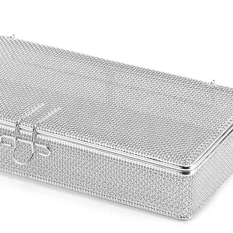 Buy Micro Mesh Tray With Lid, Stainless Steel, 270 Mm X 135 Mm X 40 Mm ...