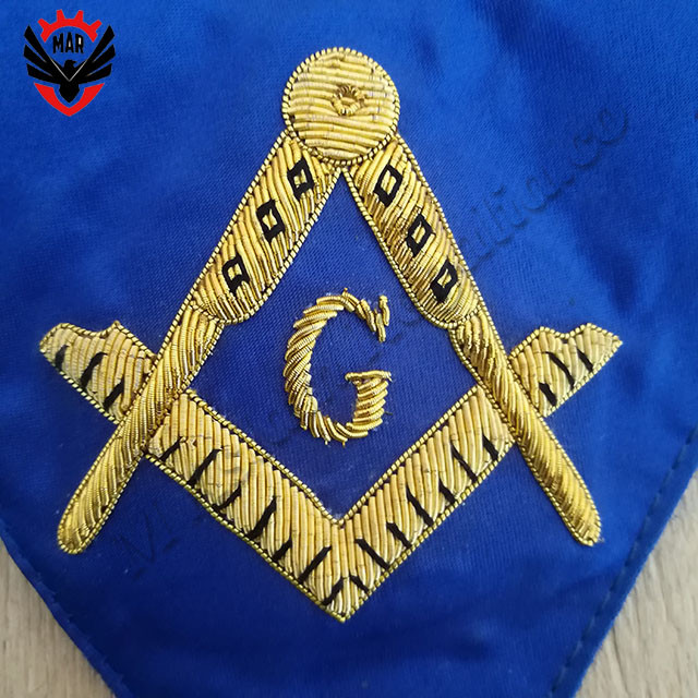 Buy Past Master Gold Square & Compass Masonic Regalia Black Cravat ...