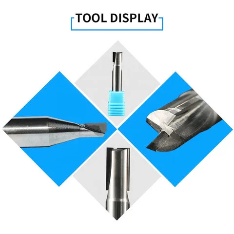 Buy Pcd Cutting Tools Cnc Diamond Tool Two Flute Endmill Pcd Diamond ...