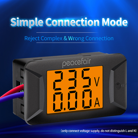 Buy Peacefair 400v 100a Single Phase Lcd Digital Electric Smart Solar ...