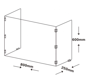 Buy Pvc Board Desk Anti-spray Pvc Isolation Board For Shop Office ...