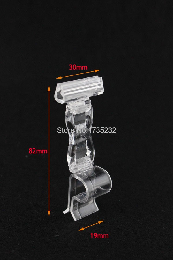 Buy Rotatable Direction Pop Clips Transparent Double Clamps Price Tag ...
