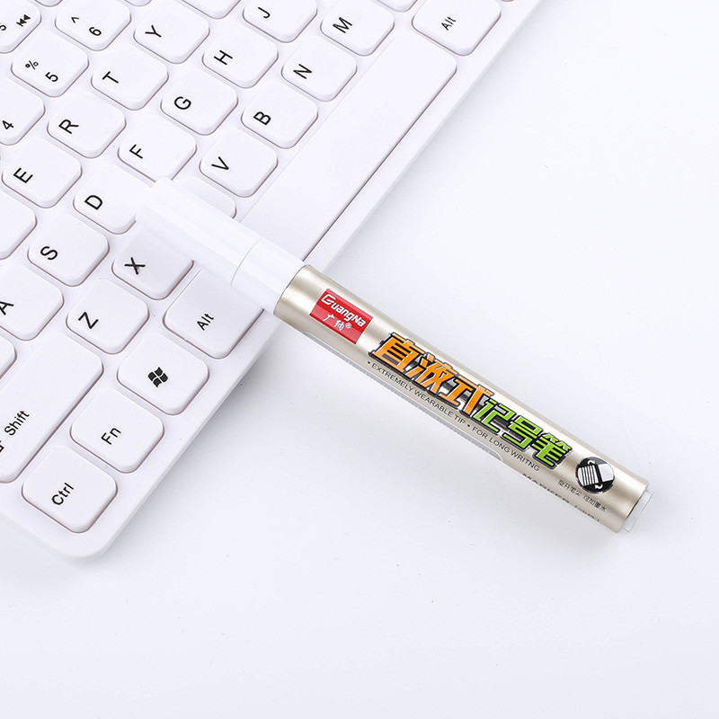 Buy Single Headed White Color Waterproof Permanent Marker Pen from ...