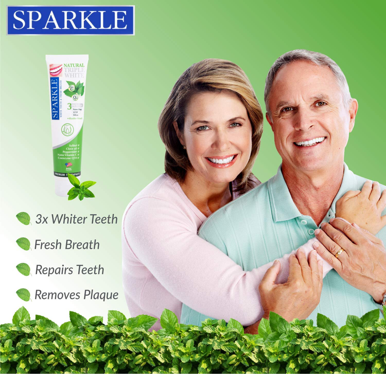 Buy (sparkle) Triple White Premium Toothpaste 100g from KURON ...