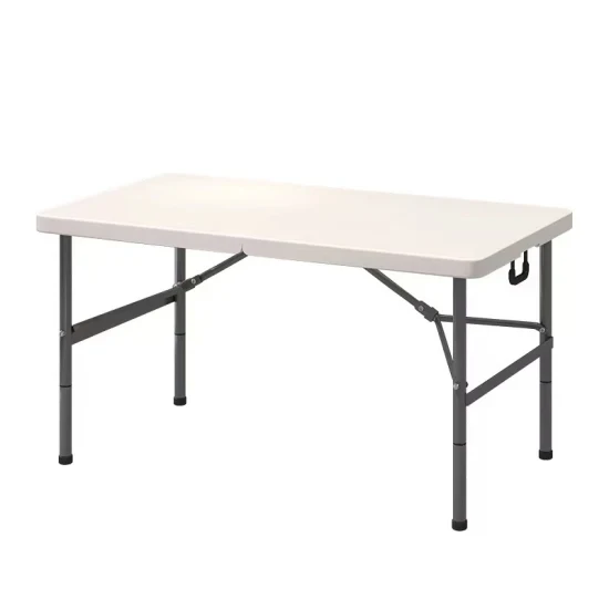 Buy Square 4ft 120cm Hdpe Plastic Folding Table With Powder-coated ...