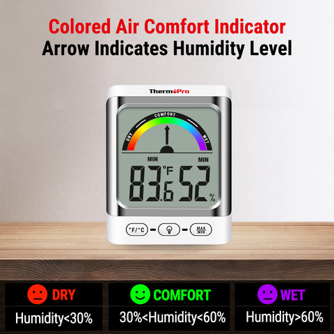 Buy Thermopro Tp52 Digital Hygrometer Indoor Thermometer Temperature ...