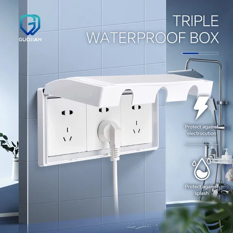 Buy Type 86 Hidden Installation Triple Bathroom Switch Transparent ...