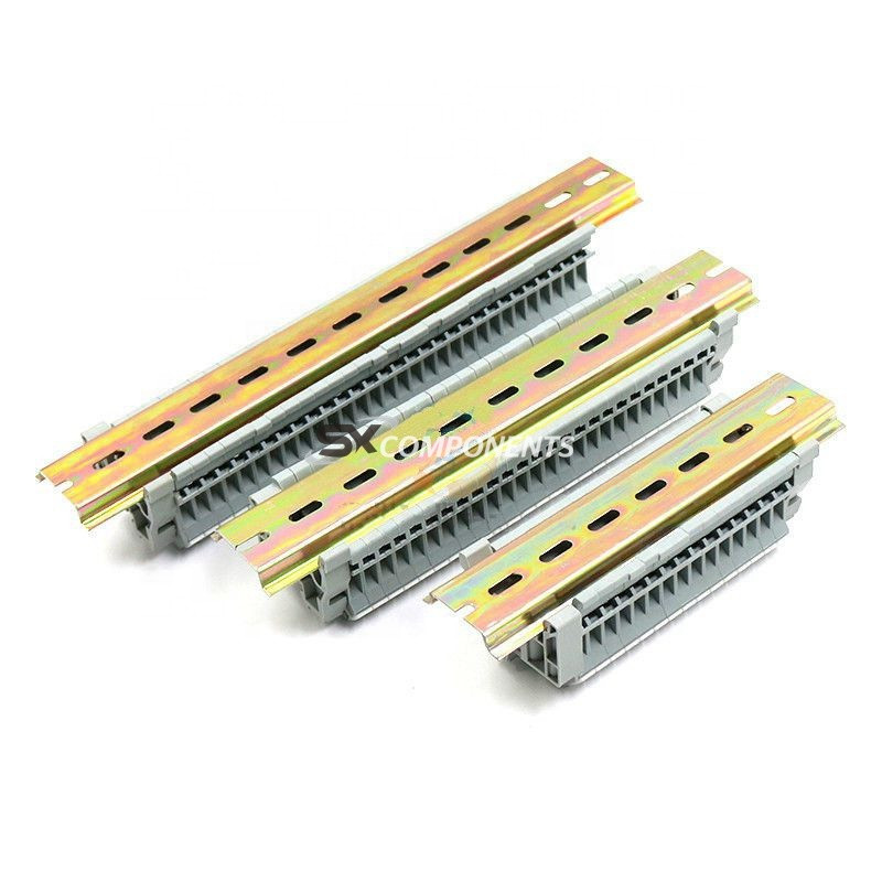 Buy Uk2.5b Uk Series Din Rail Screw Clamp Terminal Blocks Strip Screw Terminal Block from ...