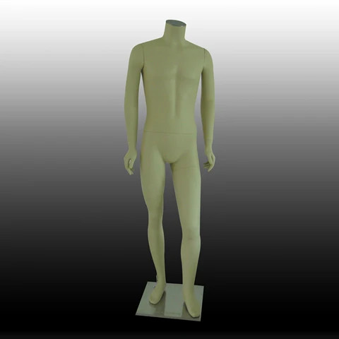 Buy Yellow Headless Full Body Men Fiberglass Mannequin Male Dummies For ...
