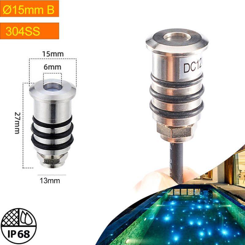 Buy New Small Mini Led Inground Dia15mm, H27mm, Cut 13mm, 304ss, Ip68 ...