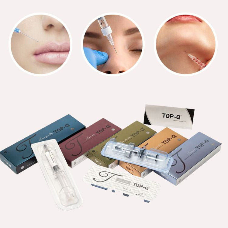Buy Mesotherapy Cross Linked Injectable Hyaluronic Acid Dermal Filler Top-q 2ml For Lips Skin ...