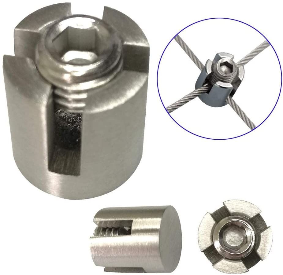 Buy Stainless 90 Degree Cross Clip Wire Rope Clamp Marine Sus316 ...