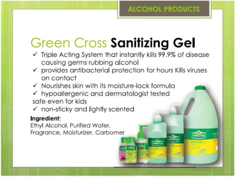 Buy Green Cross Sanitizing Gel from LK star entreprises, Canada ...