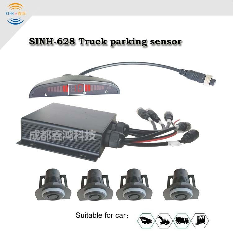 Buy Led Display Parking Sensor System With 0.4-8m Detection Range, With ...