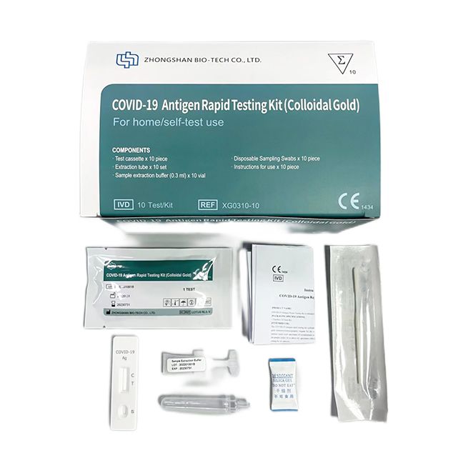 Buy Covid-19 Antigen Rapid Testing Kit (colloidal Gold) For Home/self ...